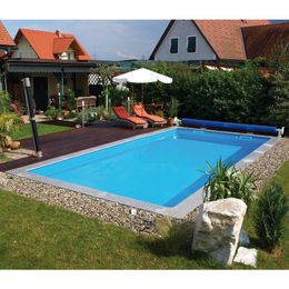 Steinbach Swimming Pool Styroporpool Set Bausatz, Ökopool Basic 2 700 x 350 x 150 cm
