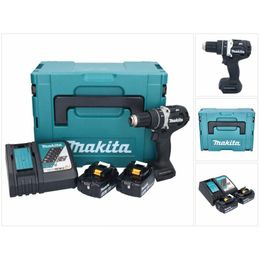 Dhp 484 rmjb Akku Schlagbohrschrauber 18 v 54 Nm Brushless Schwarz + 2x Akku 4,0 Ah + Ladegerät + Makpac - Makita