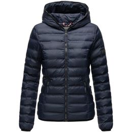 Navahoo Damen Stylische Steppjacke Übergangsjacke mit Kapuze Neevia