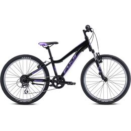 Mountainbike FUJI Bikes "Fuji Dynamite 24 Comp" Fahrräder Gr. 30 cm, 24 Zoll (60,96 cm), schwarz Kinder Hardtail