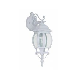 Brilliant Lampe Istria Außenwandleuchte hängend weiß 1x A60, E27, 60W, geeignet für Normallampen (nicht enthalten) IP-Schutzart: 23 - regengeschützt