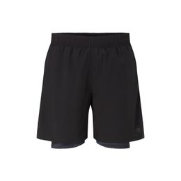 Tom Tailor Herren 2-in-1 Shorts, schwarz, Uni, Gr. 2XL