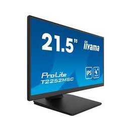 iiyama ProLite T2252MSC-B2, LED-Monitor 54.5 cm (21.5 Zoll), schwarz (matt), FHD, IPS, Touchscreen, HDMI