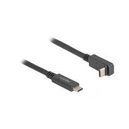 Delock USB 3.2 Gen 1 Kabel, USB-C Stecker > USB-C Stecker schwarz, 2 Meter, PD 3.0, Laden mit bis zu 60 Watt