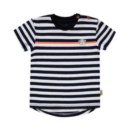 bellybutton - T-Shirt ORANGE STRIPE in schwarz/weiß, Gr.116