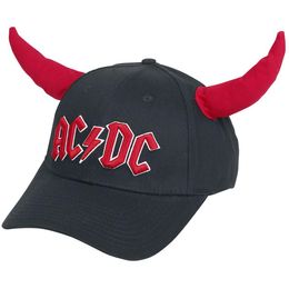 ACDC AC/DC Hells Bells - mit Hörnern Cap schwarz rot
