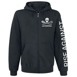 Rise Against Sea Shepherd Cooperation - Our Precious Time Is Running Out Kapuzenpullover schwarz in M