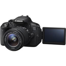 Spiegelreflexkamera Canon EOS 700D - Schwarz + Objektiv Canon EF-S 18-55mm f/3.5-5.6 IS STM