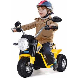 Elektromotorrad Kinderfahrzeuge, Kinderauto mit 3 Raedern mit Akku, Vorwaerts- und Rückwaertsfunktion mit Scheinwerfer und Sprecher, 20 w Motor