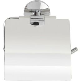 Wenko - Toilettenpapierrollenhalter Cuba Glänzend, aus rostfreiem Zinkdruckguss, Silber glänzend, Zinkdruckguss chrom - silber glänzend