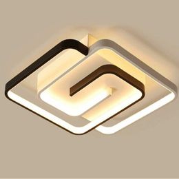 Deckenleuchte Dimmbare Moderne Quadrat Deckenlampe Dimmbar 3000K-6000K Für Wohnzimmer Schlafzimmer Esszimmer Büro