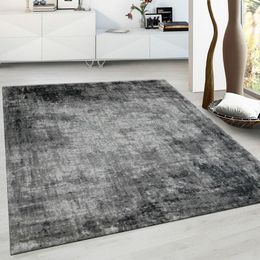 Teppich Modern Klassisch Wohnzimmer Schlafzimmer Modern Kurzflor Flur Küche,160x230 cm, 454Grau