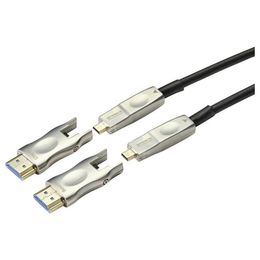 SpeaKa Professional Hybrid AOC HDMI optisches Kabel HDMI-Kabel