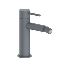 Herzbach SIRO GREY Bidet-Einlochbatterie mit Ablauf Grau matt, 30.120360.1.06 30.120360.1.06