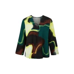 s.Oliver BLACK LABEL Bluse Damen Gr&ouml;&szlig;e M braun / gelb / gr&uuml;n / wei&szlig;