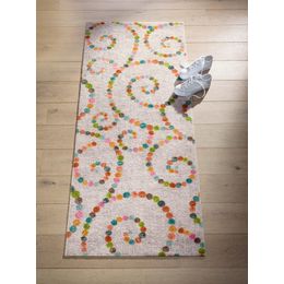 Fußmatte Salonloewe Teppiche Gr. B/L: 115 cm x 175 cm, 7 mm, 1 St., bunt (beige, bunt) Fußmatten gemustert