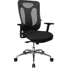 Bürostuhl Topstar "Sitness Net Pro 100" Stühle schwarz (schwarz, schwarz) Drehstühle