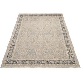 Teppich OCI DIE TEPPICHMARKE "GRAND FASHION 05" Teppiche Gr. B/L: 160 cm x 230 cm, 5 mm, 1 St., grau (grau, blau) Orientalische Muster