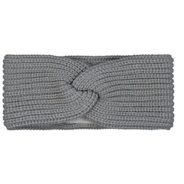 Codello Stirnband Codello Damen Stirnband aus Rippstrick und Fleece in grau oder schwarz Außen Strick