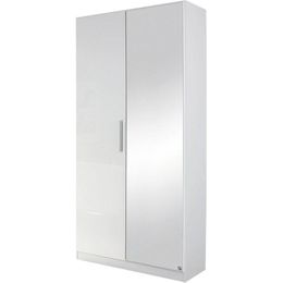 Rauch Garderobenschrank Minosa mit Spiegel, Breite 91 cm, weiß