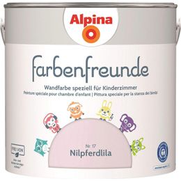 Alpina Wandfarbe farbenfreunde, für Kinderzimmer, matt, 2,5 Liter, lila