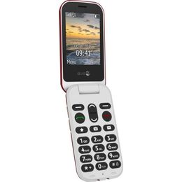 Doro 6060 Handy (7,11 cm/2,8 Zoll, 3 MP Kamera), rot