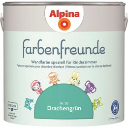 Alpina Wandfarbe farbenfreunde, für Kinderzimmer, matt, 2,5 Liter, grün