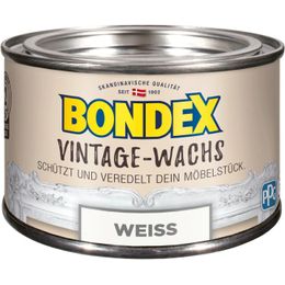 BONDEX VINTAGE-WACHS Grau Schutzwachs, zum Schutz und Veredelung der Möbelstücke, 0,25 l, weiß
