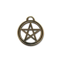 Adelia´s Adelia´s Amulett Anhänger Alte Symbole Talisman, Pentagramm - Schutzschild gegen negative Energie, silberfarben