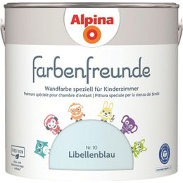 Alpina Wandfarbe farbenfreunde, für Kinderzimmer, matt, 2,5 Liter, blau