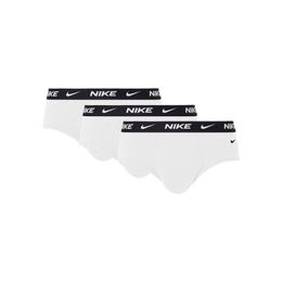 NIKE Underwear Slip BRIEF 3PK (Packung, 3-St., 3er-Pack) mit Logo-Elastikbund, weiß