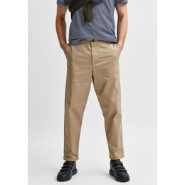 Selected Homme Chinohose REPTON FLEX PANTS, beige
