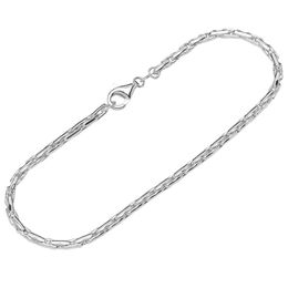 NKlaus Silberarmband Armband 925 Sterlingsilber 19cm Königskette rund g (1 Stück), Made in Germany, silberfarben