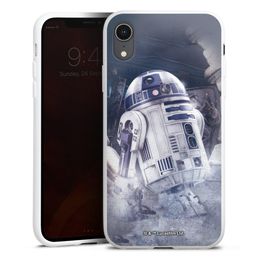 DeinDesign iPhone Xr Handy Silikon H&uuml;lle Case wei&szlig; Handyh&uuml;lle Robot Merchandise Star Wars Silikon Case