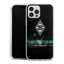 DeinDesign iPhone 13 Pro Max Handy Silikon H&uuml;lle Case transparent Handyh&uuml;lle Borussia M&ouml;nchengladbach Official Licensed Product Stadium Silikon Case