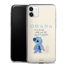 DeinDesign iPhone 11 Handy Slim Case Silikon Handyh&uuml;lle transparent H&uuml;lle extra d&uuml;nn Disney Lilo & Stitch Official Licensed Product Silikon Slim Case