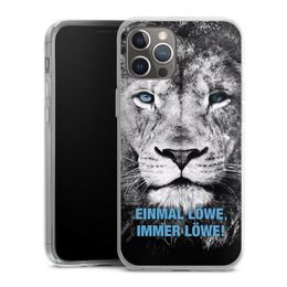 DeinDesign iPhone 12 Pro Max Handy Silikon H&uuml;lle Case transparent Handyh&uuml;lle Tsv 1860 M&uuml;nchen Lion Official Licensed Product Silikon Case