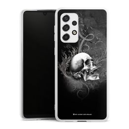 DeinDesign Galaxy A33 5G Handy Silikon H&uuml;lle Case transparent Handyh&uuml;lle Gothic Skulls Skull Silikon Case