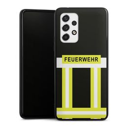 DeinDesign Galaxy A53 5G Handy Silikon H&uuml;lle Case schwarz Handyh&uuml;lle Fire Fighter Fire Fighters Job