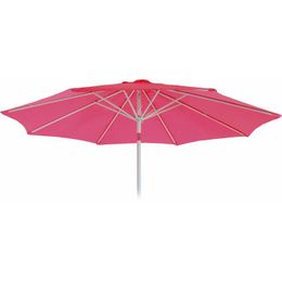 HHG Neuwertig] Ersatz-Bezug für Sonnenschirm Asti, Sonnenschirmbezug Ersatzbezug, ø 3m Stoff/Textil 5kg pink - pink
