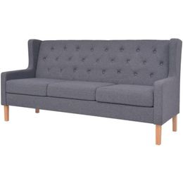 MAISONCHIC 3-Sitzer-Sofa Loungesofa Couch Modern Stoff Grau DE56245
