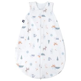 Julius Zöllner Jersey-Sommerschlafsack LITTLE FOX in weiß