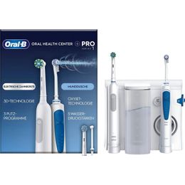 Oral-B Munddusche Oral Health Center, mit PRO Series 1 elektrische Zahnbürste, weiß