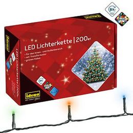 Idena 200er LED Lichterkette schwarz 27,9 m