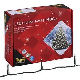 Idena 400er LED Lichterkette schwarz 47,9 m