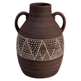 KARE Vase "Bijan" in Braun - (H)26 cm