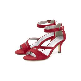 Lascana Sandalette 'High-Heel-Sandalette, Riemchensandalette' rot Gr. 42 für Damen
