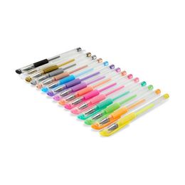 Hama Gelschreiber Gelschreiber Pastell & Classic 15er, blau|braun|bunt|gelb|grün|lila|rosa|schwarz|silberfarben|weiß