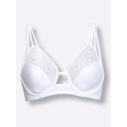 w&auml;schepur w&auml;schepur Damen B&uuml;gel-BH mit Spitze, wei&szlig;, Gr&ouml;&szlig;e 80B
