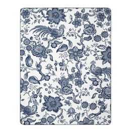 Villeroy & Boch Tagesdecke Wohndecke Villeroy & Boch Paradiso navy peony 150 x 200cm